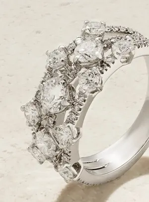 DE BEERS LONDON De Beers Arpeggia 18-karat White Diamond Ring
