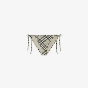 Burberry Check Bikini Briefs Lichen