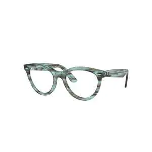 Ray-ban Wayfarer Way Optics Eyeglasses Frame Striped Transparent Green