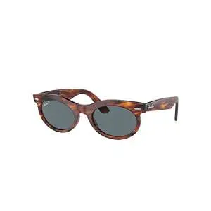 Ray-ban Wayfarer Oval Sunglasses - Striped Havana