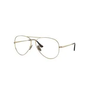 Ray-ban Ray-Ban Aviator Titanium Optics Eyeglasses Light Brown