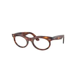 Ray-ban Wayfarer Oval Optics Eyeglasses Frame 50-22 Striped Havana
