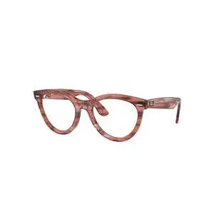 Ray-ban Ray-Ban Wayfarer Optics Eyeglasses Striped Transparent Pink