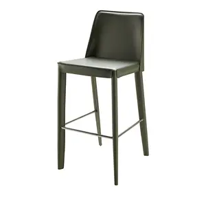 SURYA Rosy Bar Stool - Dark Green