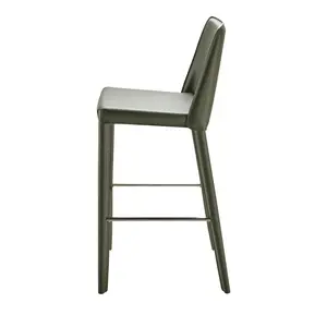 SURYA Rosy Bar Stool - Dark Green