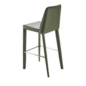 SURYA Rosy Bar Stool - Dark Green