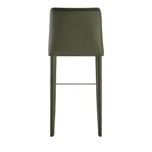 SURYA Rosy Bar Stool - Dark Green