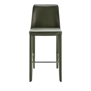 SURYA Rosy Bar Stool - Dark Green
