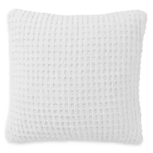 SUNDAY CITIZEN Snug Waffle Throw Pillow Clear White