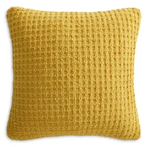 SUNDAY CITIZEN Snug Waffle Throw Pillow Marigold