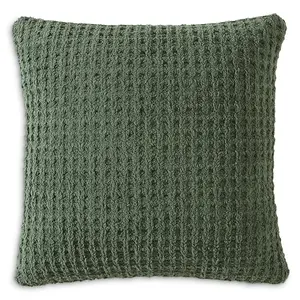 SUNDAY CITIZEN Snug Waffle Throw Pillow - Moss