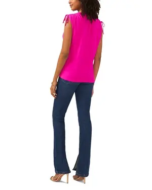 Vince Camuto V-neck Shirred Shoulder Top