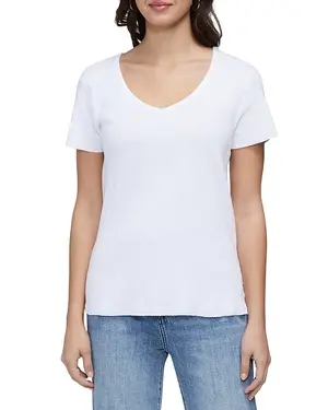 Three Dots V Neck T-shirts For Women
