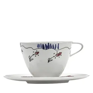SERAX Marni Anemone Milk Small Coffee Cup & Saucer - Multi