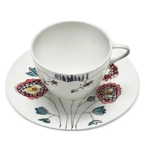 SERAX Marni Anemone Milk Small Coffee Cup & Saucer