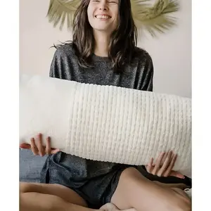 SUNDAY CITIZEN Braided Pom Pom Lumbar Pillow - Off White