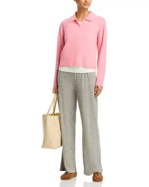 Majestic Filatures Linen Stretch Wide Leg Pants