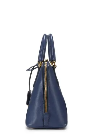 Prada Saffiano Promenade Top Handle Bag - Blue
