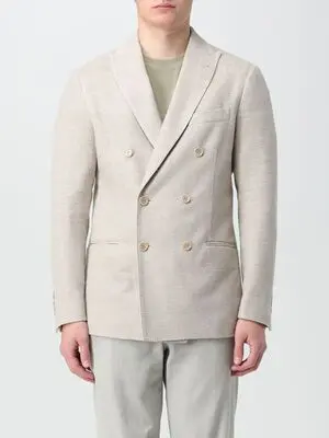 FAY Double Breasted Jacket - Natural