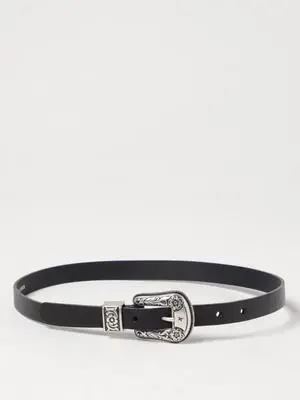 GOLDEN GOOSE Leather Belt - Black