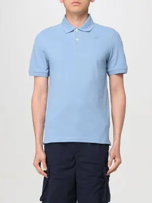 K-WAY Polo Shirt Men Gnawed Blue 1
