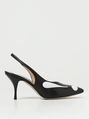 Moschino Slingback High Heel Shoes - Black