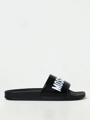 Moschino Logo Slide Sandals
