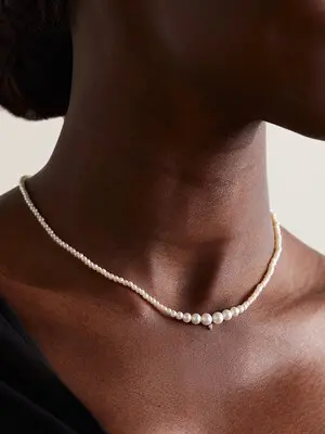 PERSEE 18-karat Pearl, And Diamond Necklace