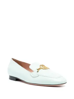 Bally Daily Emblem Leather Loafers - Green
