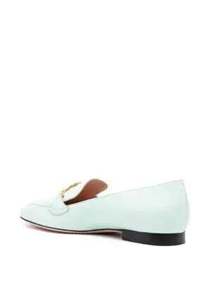 Bally Daily Emblem Leather Loafers - Green