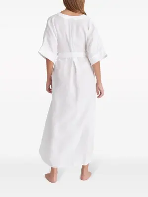 ERES Bibi Linen Kaftan Dress - White