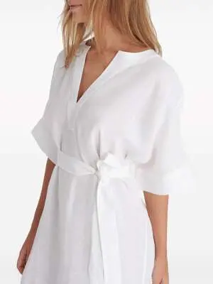 ERES Bibi Linen Kaftan Dress - White