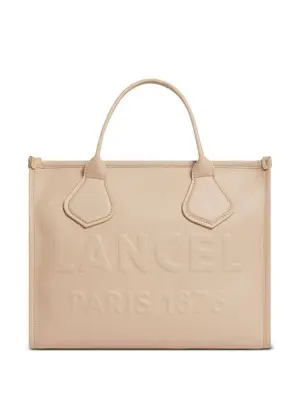 LANCEL Jour De Leather Medium Tote Bag - Neutrals