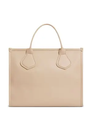 LANCEL Jour De Leather Medium Tote Bag - Neutrals