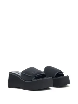 COURREGES Scuba Wave 75mm Platform Slides