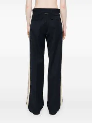 Palm Angels High-waisted Straight-leg Trousers - Blue