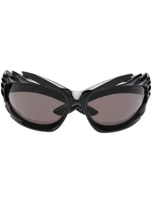 Balenciaga Spike Biker-style Sunglasses - Black