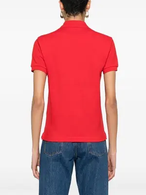 Bally Logo-embroidered Cotton Polo Top - Red