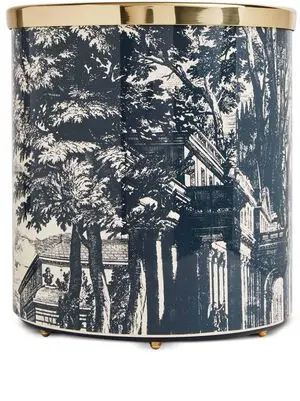 FORNASETTI Giardino Settecentesco Paper Basket - Blue