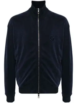 Giorgio Armani Embroidered Logo Track Jacket
