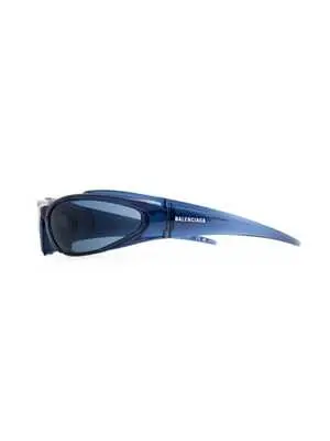 Balenciaga Reverse Xpander Rectangle-frame Sunglasses