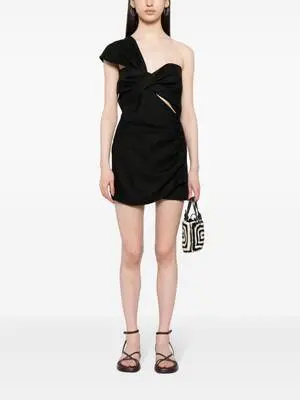 JBQ Solange Linen Playsuit - Black