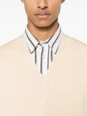 Jacquemus Pleated Ribbed Knit Cardigan
