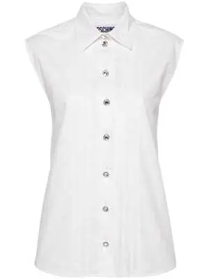 Moschino Pintuck Sleeveless Shirt