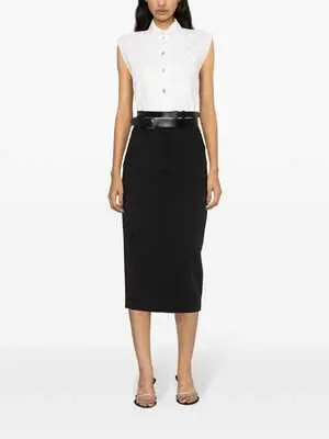 Moschino Pintuck Sleeveless Shirt