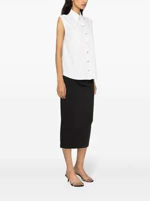 Moschino Pintuck Sleeveless Shirt