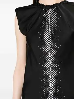 Attico Rhinestone-embellished Midi Dress