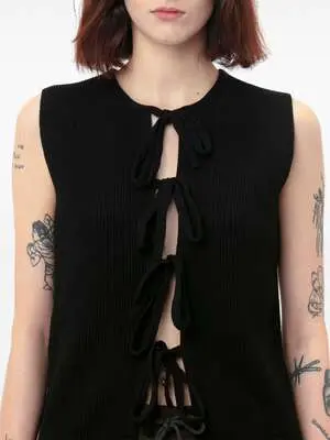JW Anderson Bow-tie Ribbed Tank Top