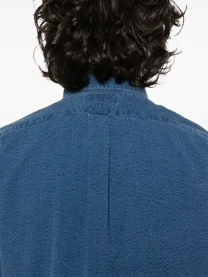 Polo Ralph Lauren Polo Pony-embroidery Seersucker Shirt - Blue