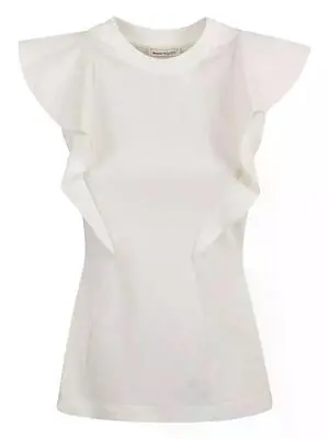Alexander Mcqueen Ivory Tops